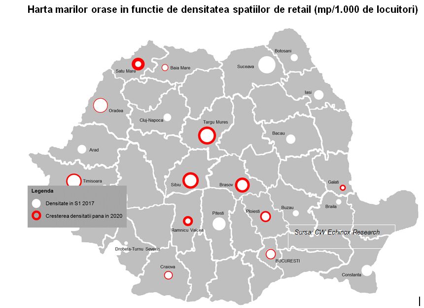 Marile orase vor mai atrage spatii de retail de 500.000 mp in urmatorii ...